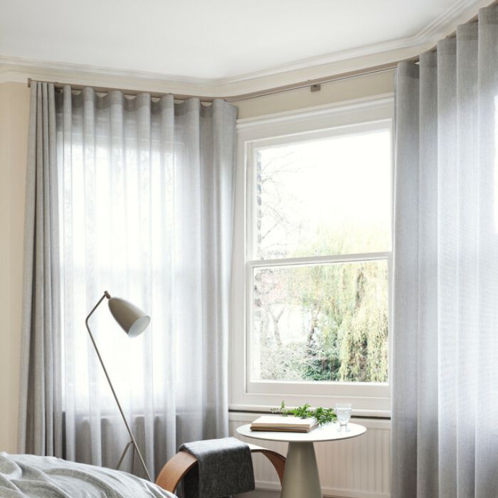 Bay Window Curtain Track Ceiling Fix | Shelly Lighting